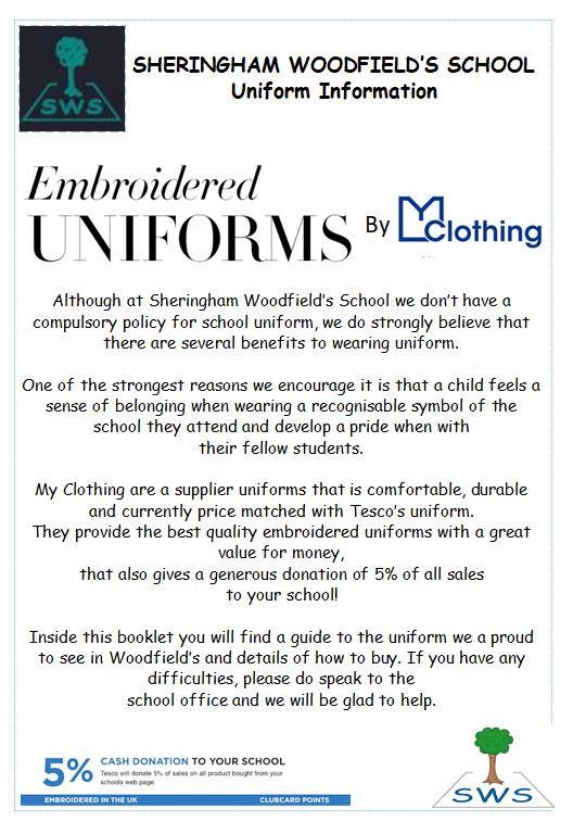 School Uniform – Sheringham Woodfields School